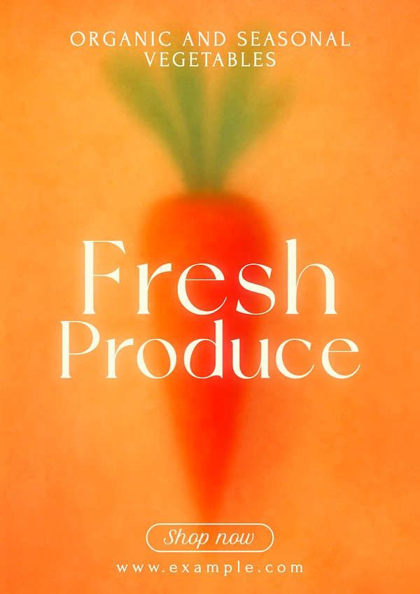 Fresh produce poster template, editable | Premium Editable Template ...