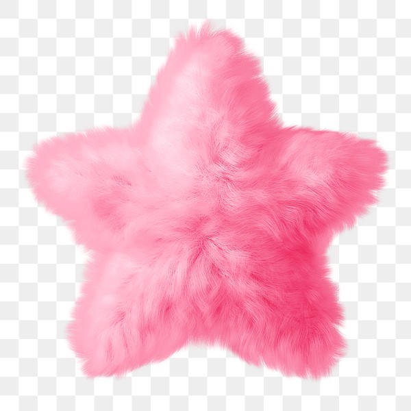 Pink star png fluffy 3D | Premium PNG - rawpixel