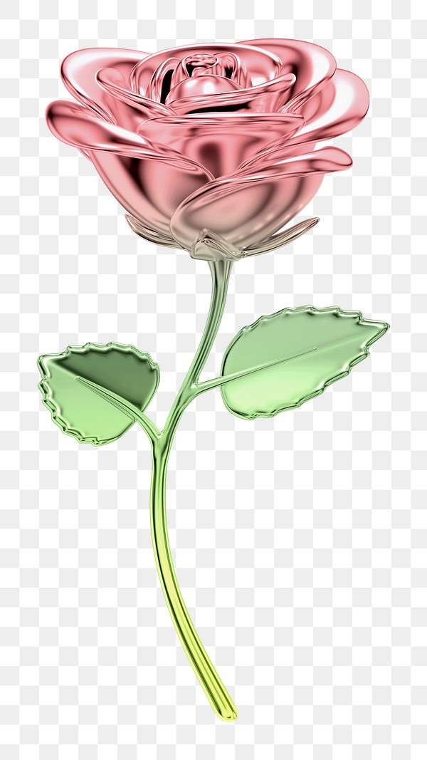 Rose icon png holographic fluid | Free PNG - rawpixel