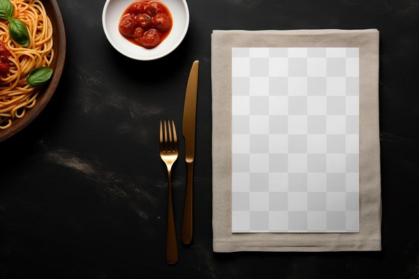 Menu card png mockup, transparent | Free PNG - rawpixel