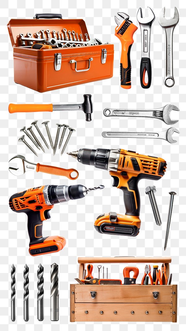 Hand tool png element set, | Premium PNG - rawpixel