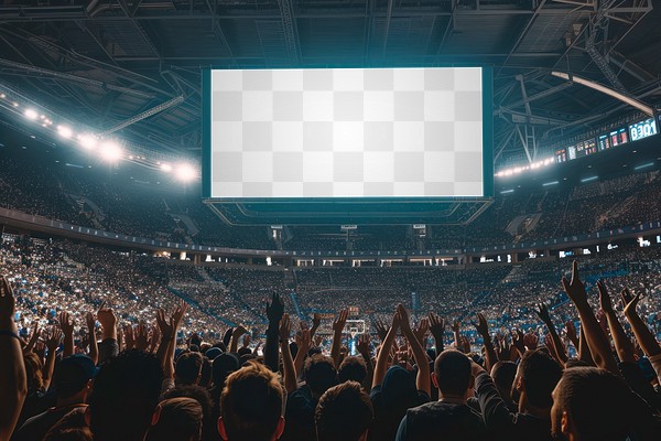 PNG Stadium screen mockup, transparent | Free PNG - rawpixel
