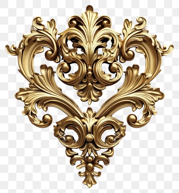 PNG Elegant gold ornamental wall | Premium PNG - rawpixel
