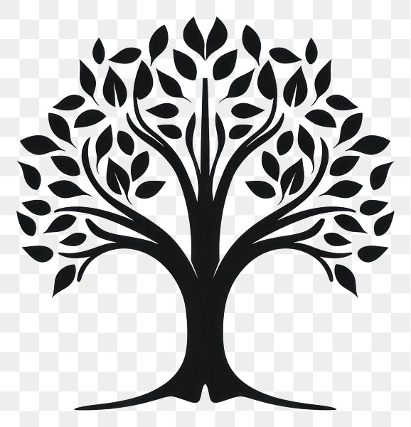 PNG Tree outline silhouette stencil | Free PNG - rawpixel
