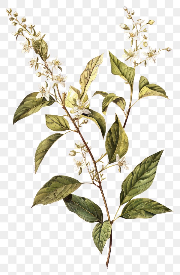 PNG Elegant botanical illustration flowers | Free PNG - rawpixel