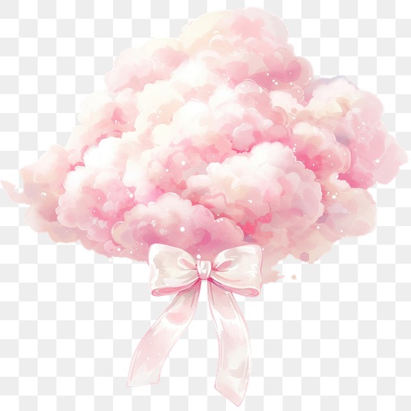 Coquette white cloud accessories carnation | Premium PNG - rawpixel