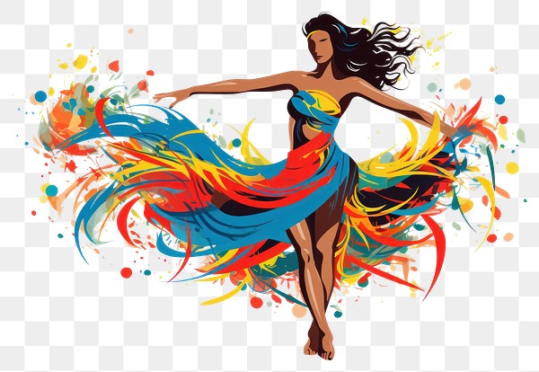 PNG Brazilian samba dancing drawing | Free PNG - rawpixel