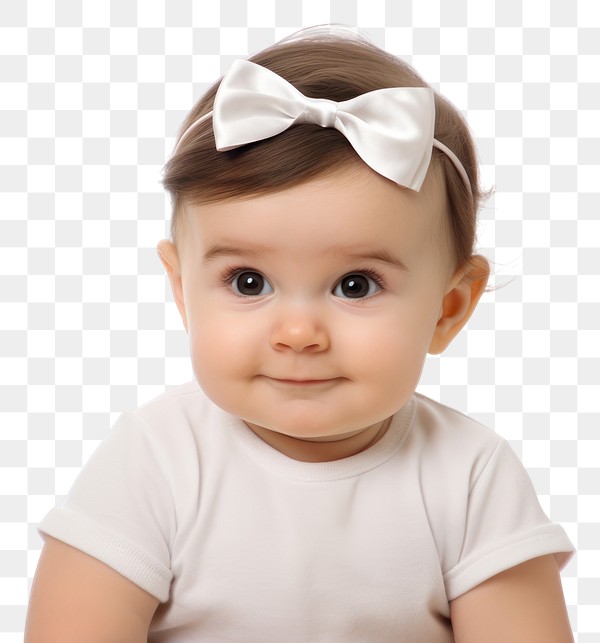 PNG Bow baby portrait photo. | Free PNG - rawpixel