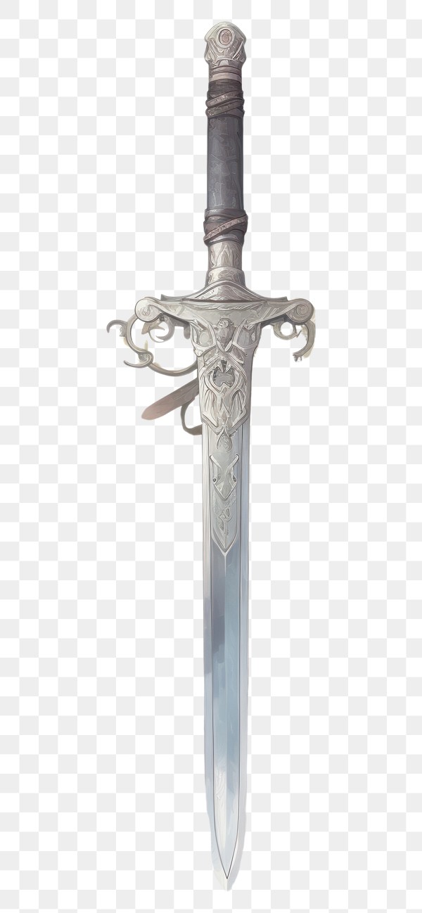 PNG Illustration sword and flowers | Premium PNG - rawpixel