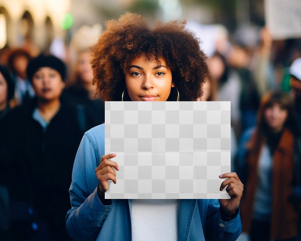 Protest sign png mockup, transparent | Premium PNG - rawpixel