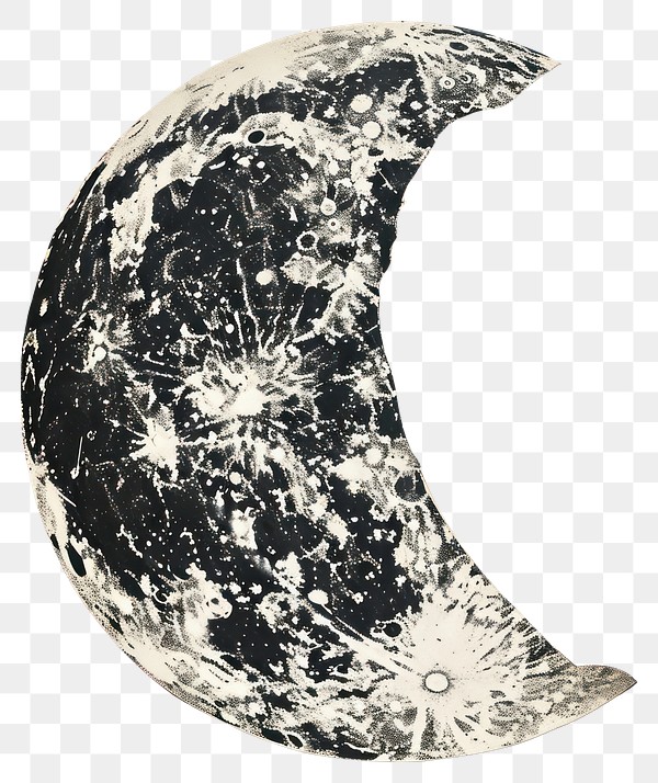 PNG Moon shape collage cutouts | Free PNG - rawpixel