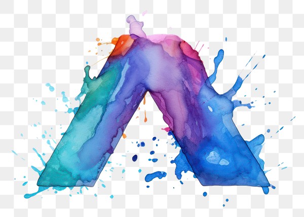 Circumflex png splashed watercolor sign, | Free PNG - rawpixel