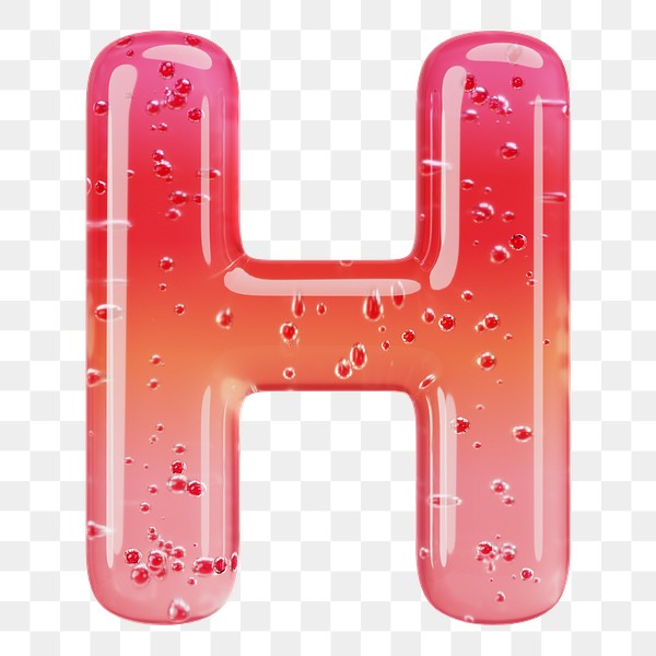 Letter H png 3D red | Free PNG - rawpixel