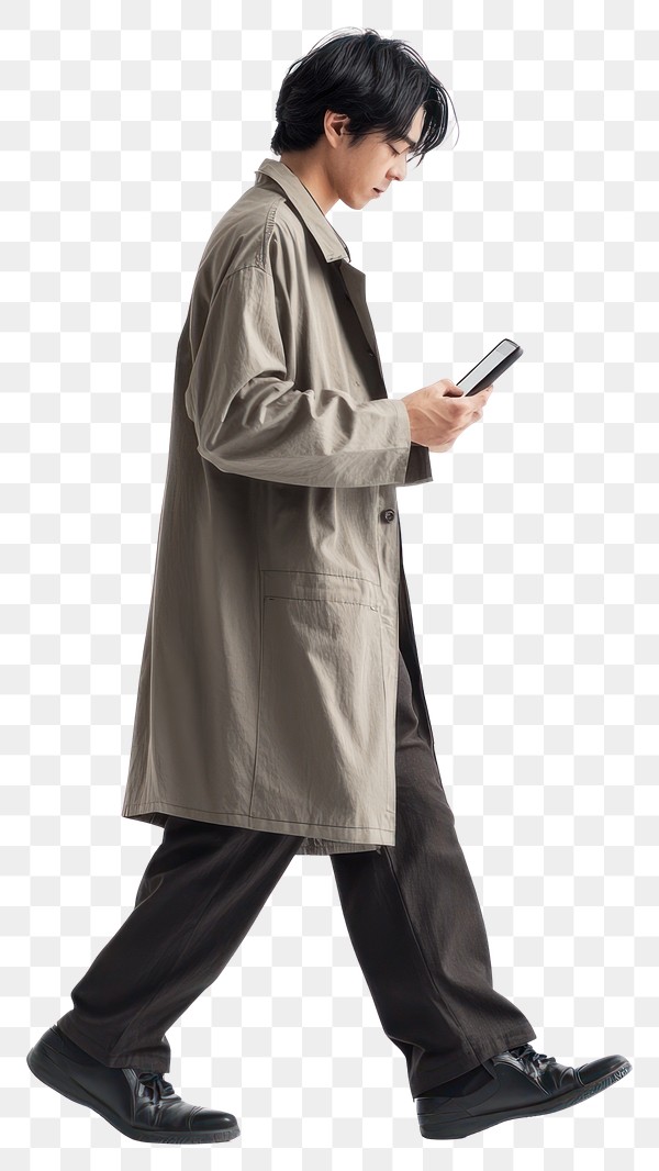 PNG Real man using phone | Free PNG - rawpixel