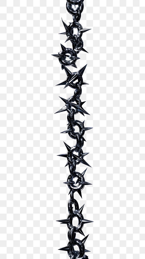 PNG Spike chain spikes design | Free PNG - rawpixel