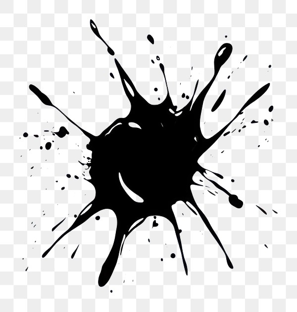 PNG Ink splash silhouette black | Free PNG - rawpixel