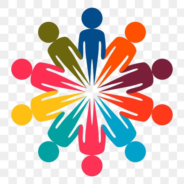 Colorful people png sticker, icon | Free PNG - rawpixel