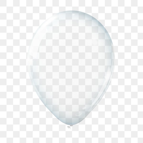 Clear balloon png sticker, party | Premium PNG - rawpixel