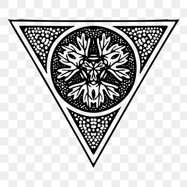 Vintage decorative triangle png sticker | Free PNG - rawpixel