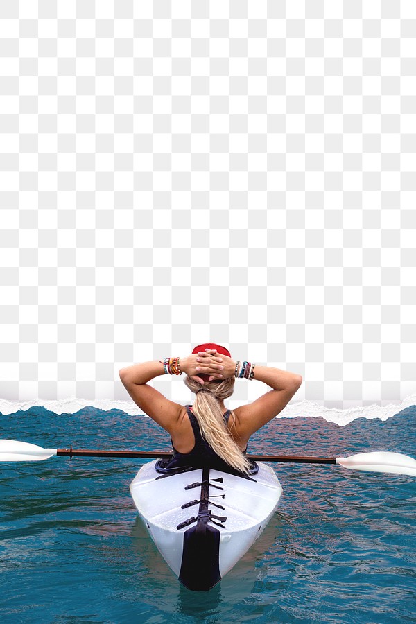 Kayaking png border, transparent background | Premium PNG - rawpixel
