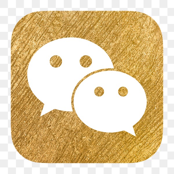 WeChat icon social media gold | Premium Icons - rawpixel