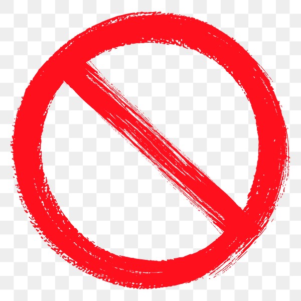 Png empty prohibition sign, no | Premium PNG - rawpixel