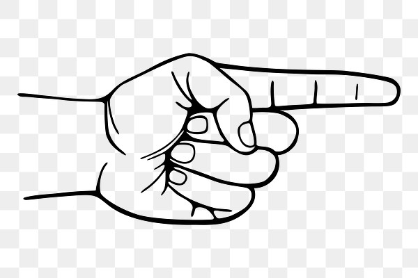 Pointing finger png sticker hand | Free PNG - rawpixel