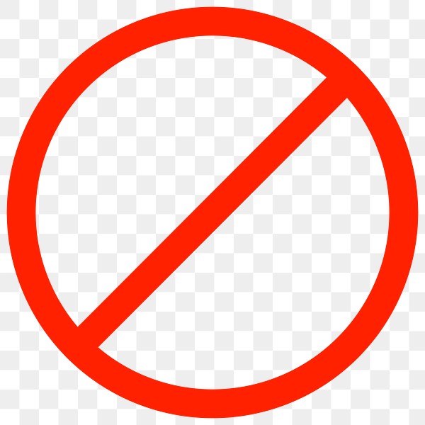 Ban sign png sticker symbol | Free PNG - rawpixel