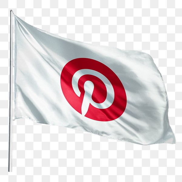 Pinterest icon png flag sticker, | Premium PNG - rawpixel