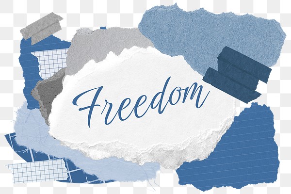 Freedom png word sticker typography, | Free PNG - rawpixel
