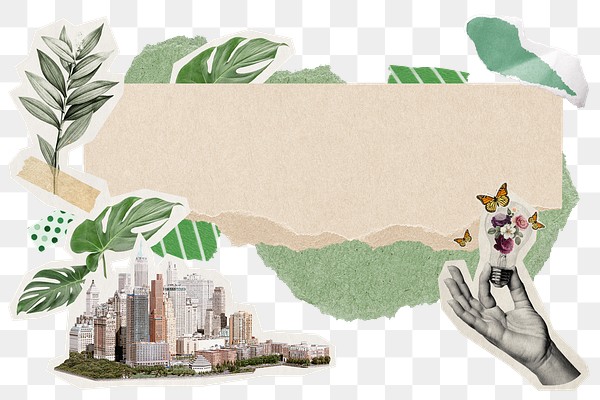 Green city png frame, environment | Free PNG - rawpixel