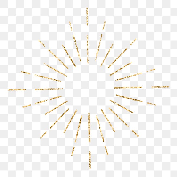 Gold sunburst png sticker, transparent | Premium PNG - rawpixel