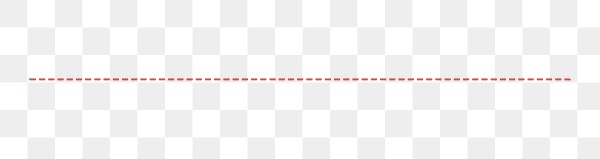 Red dotted line png sticker, | Premium PNG - rawpixel