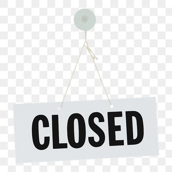 Closed sign png sticker, transparent | Premium PNG - rawpixel