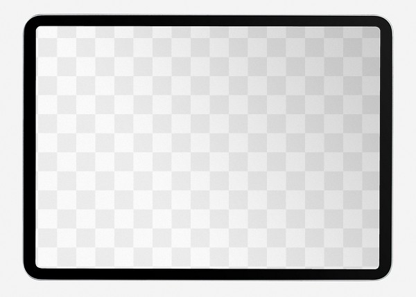 Tablet screen png mockup, transparent | Free PNG - rawpixel