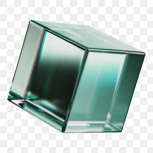Crystal cube png sticker, transparent | Premium PNG - rawpixel