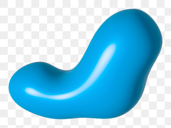 Blue 3D blob png, transparent | Premium PNG - rawpixel