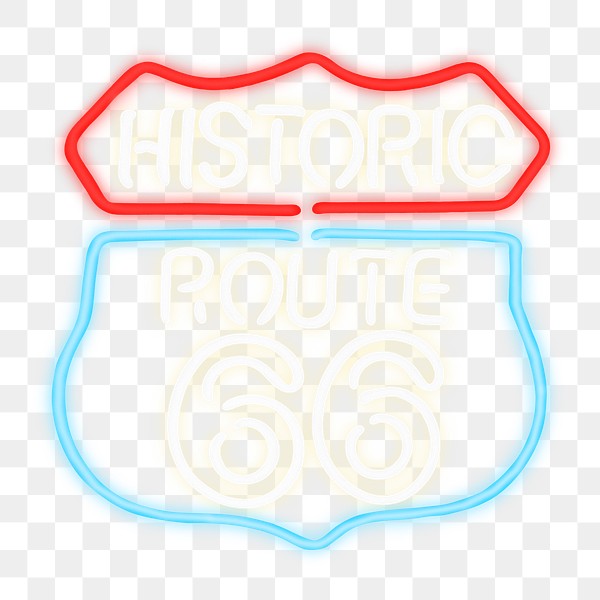 Route 66 sign png sticker, | Free PNG - rawpixel