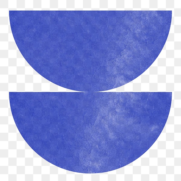 Blue semicircle png sticker, transparent | Free PNG - rawpixel