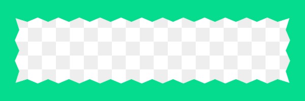 Zig-zag rectangle png frame, transparent | Premium PNG - rawpixel