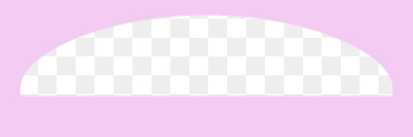 Pink semi-circle png frame, transparent | Premium PNG - rawpixel