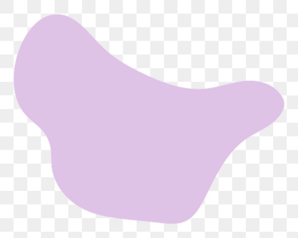 Purple blob shape abstract sticker, | Premium PNG - rawpixel