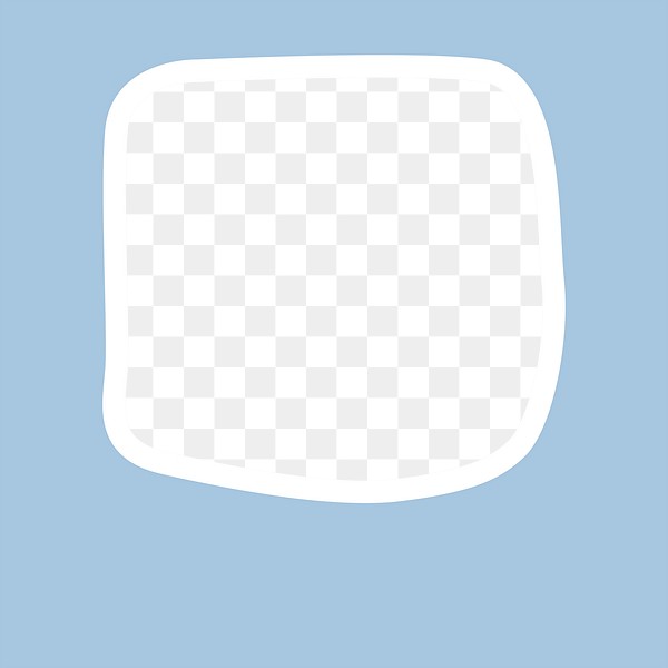 Cute blue frame png, transparent | Premium PNG - rawpixel