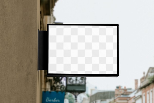 Wall sign png mockup, 3D | Premium PNG - rawpixel