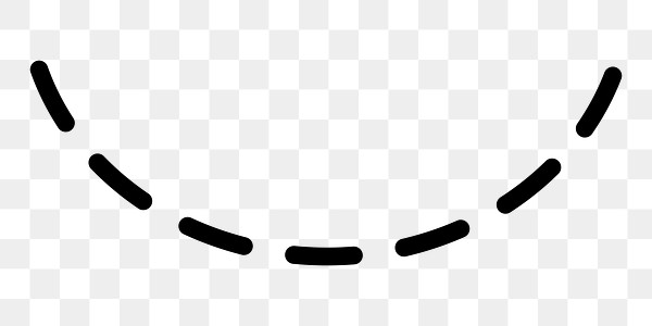 Curve dotted line png, doodle | Premium PNG - rawpixel