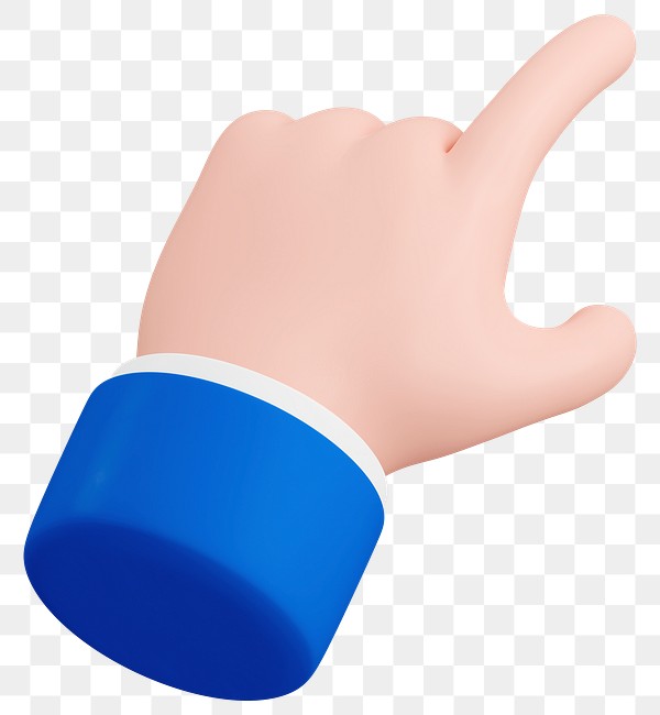 Finger pointing png 3D sticker | Premium PNG - rawpixel