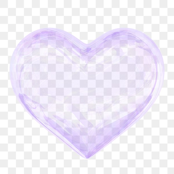 PNG purple heart, 3d elements, | Premium PNG - rawpixel