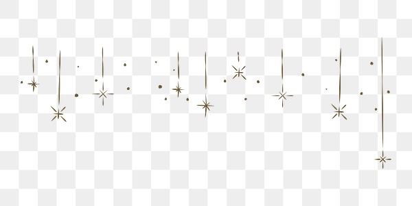 Falling stars png divider sticker, | Premium PNG - rawpixel
