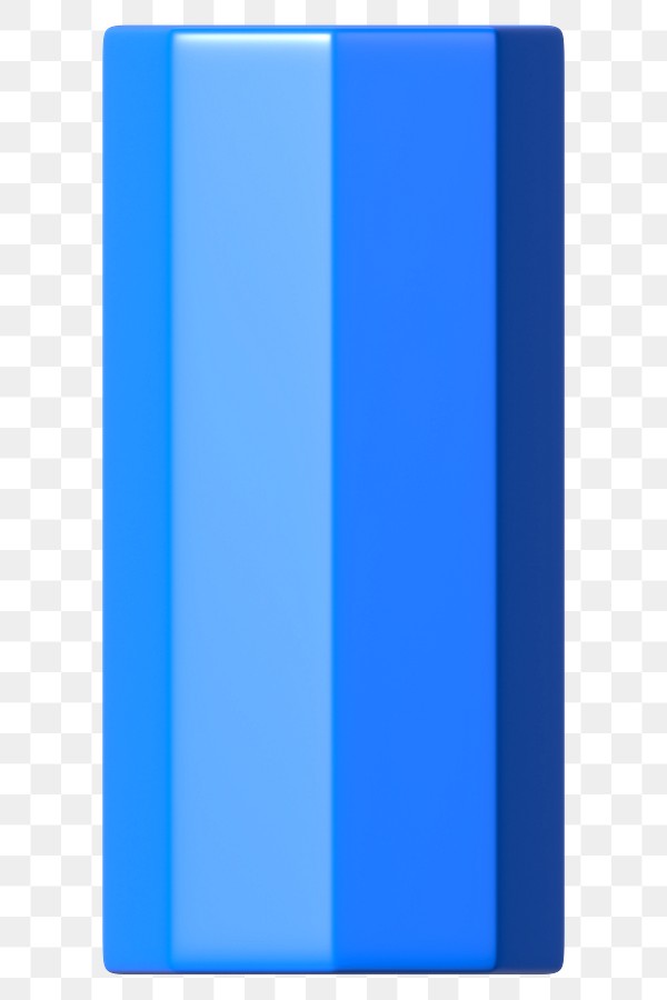 3D octagonal prism png, blue | Free PNG - rawpixel