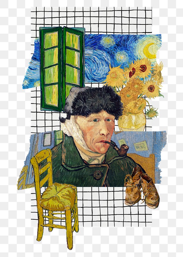 Van Gogh's portrait png sticker | Premium PNG - rawpixel